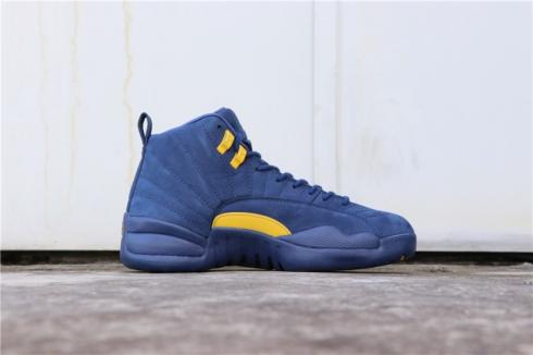 Nike Air Jordan 12 Retro Michigan Blue BQ3180-407 - Air Jordan XII ...