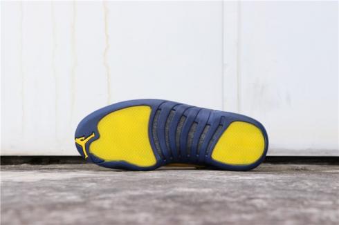 Nike Air Jordan 12 Retro Michigan Blue BQ3180-407 - Air Jordan XII ...