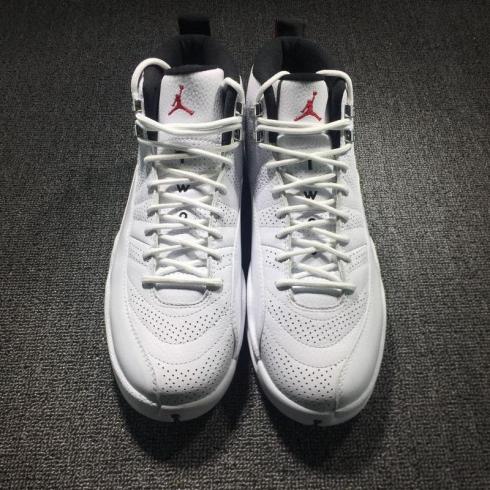 Nike Air Jordan 12 XII Sunrise Retro Men Shoes White Black 130690 - Sepwear
