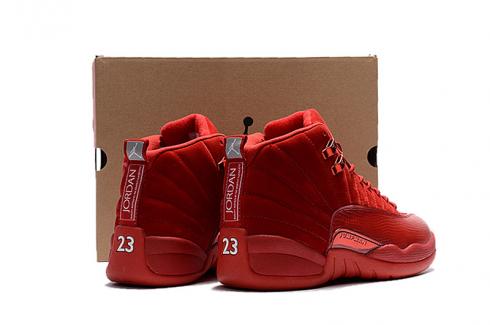Nike Air Jordan XII 12 Retro All Red Men Shos 130690 - Air Jordan XII ...