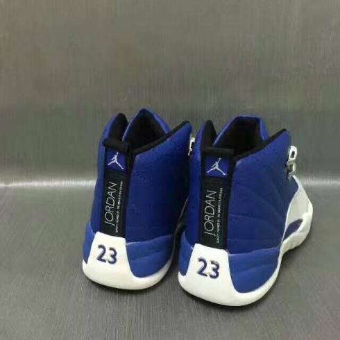 Nike Air Jordan XII 12 Retro Royal Blue White Men Basketball Shoes ...