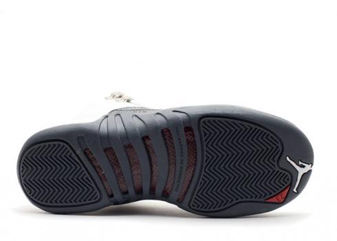 Air Jordan 12 Retro Bg Met White Flint Grey Silver 153265-102 - Jordan ...
