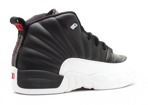 Air Jordan 12 Retro Ps Playoff 2012 Release White Black Varsity Red ...