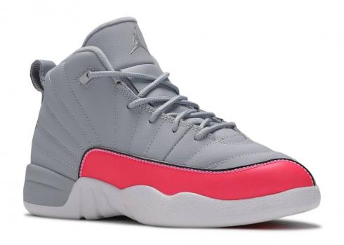Air Jordan 12 Retro Ps Racer Pink Black Wolf Grey 510816-060 - Jordan ...