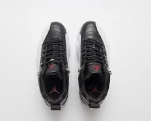 Nike Air Jordan 12 Black And White Silver Buckle Mens Shoes 308317-061 ...