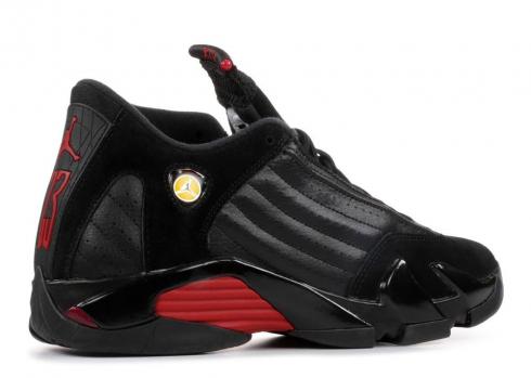 Air Jordan 14 Retro Gs 2018 Last Shot Release Black Varsity Red 487524 ...