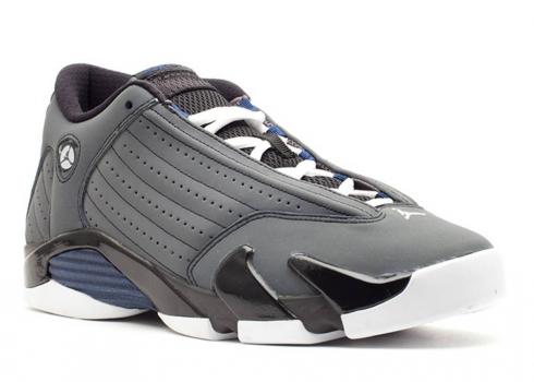 Air Jordan 14 Retro Gs Light Midnight Graphite Navy Black White 312091 ...