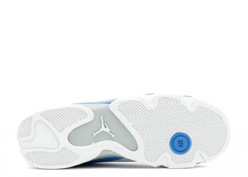 Air Jordan 14 Retro Low Gs Blue Ceramic Pacific Metallic Bright White ...