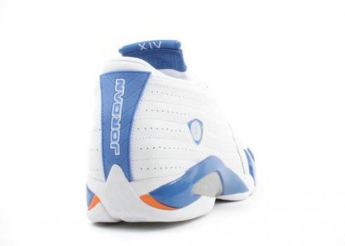 Air Jordan 14 Retro Low White Pacific Blue Ceramic Metallic Bright ...