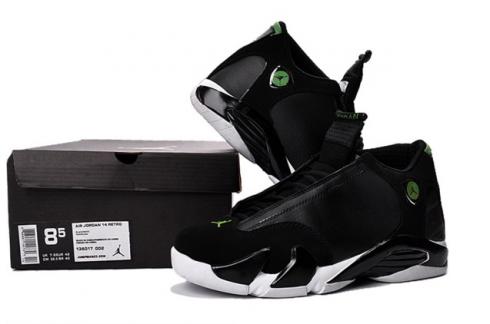 Nike Air Jordan 14 Retro XIV Low Black Green Men Shoes 807511 - Air ...