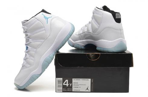 Nike Air Jordan 11 Retro XI Legend Blue Columbia Men Women Shoes 378037 ...