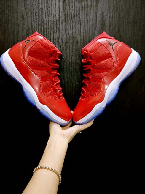 Nike Air Jordan XI 11 Retro Unisex Basketball Shoes Chinese Red White ...
