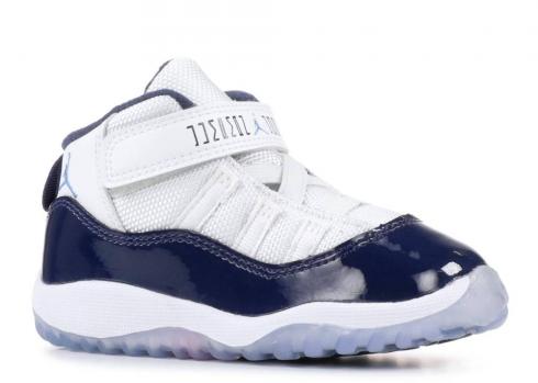 Air Jordan 11 Retro Bt Win Like 82 Navy Blue White Midnight University ...