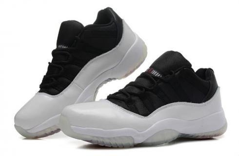 Nike Air Jordan XI 11 Retro Low White Black True Red Tuxedo Men Shoes ...