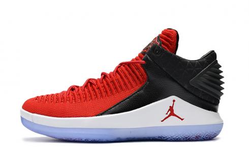 Nike Air Jordan XXXII 32 Retro Low Men Basketball Shoes Red Black White ...