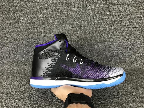 Nike Air Jordan 31 Retro Bred Black Varsity Purple White Mens Shoes ...