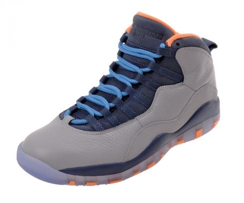 Air Jordan 10 - Bobcats Wolf Grey Dark Powder Blue New Slate Atomic ...