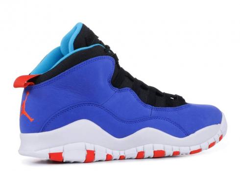 Air Jordan 10 Retro Gs Tinker Blue Orange Racer Black Team 310806-408 ...