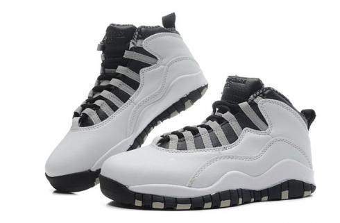 Nike Air Jordan 10 X Retro Steel White Black Red Men Shoes 310806 103 ...