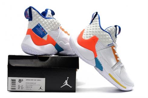 Nike Air Jordan Why Not Zero.2 OKC Home White Orange Blue AO6218-100 ...