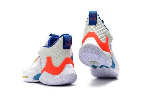 Nike Air Jordan Why Not Zero.2 OKC Home White Orange Blue AO6218-100 ...