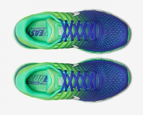 Nike Air Max 2017 Paramount Blue Electric Green Mens Shoes 849559-403 ...