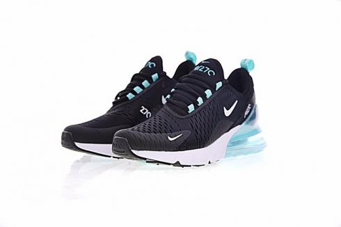 Nike Air Max 270 Black White Light Blue Sneakers AH8050-013 - Air Max ...