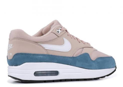 Nike Womens Air Max 1 Celestial Teal Particle Black Beige White 319986 ...