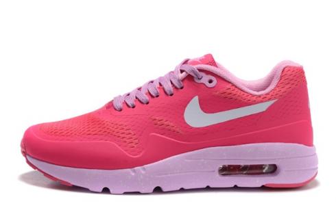 Nike Air Max 1 Ultra Essential BR Women Running Shoes Pink Rose 819476 ...