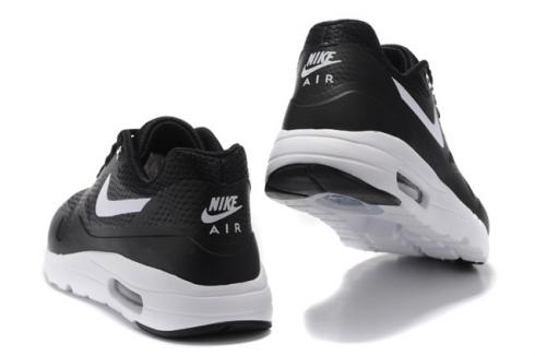 Nike Air Max 1 Ultra Essential Running Sneakers Black White Swoosh ...