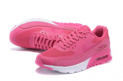 Nike Air Max 90 Ultra Essential Women Shoes Pink Cherry Red White ...