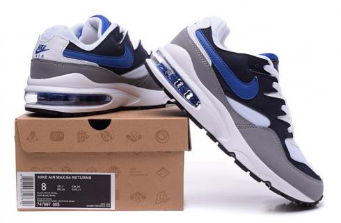 Nike Air Max 94 Returns Men Running Shoes Black Grey White Blue 747997 ...