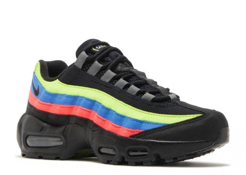 Nike Air Max 95 GS Black Neon Blue Volt Crystal DZ5635-001 - Air Max 95 ...
