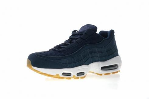 Nike Air Max 95 Premium Armory Navy Blue Fox Sneakers 538416-402 - Air ...