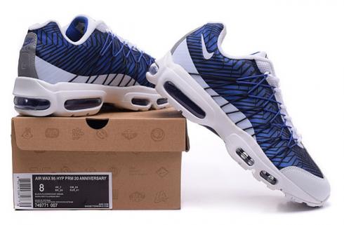 Nike Air Max 95 Ultra JCRD Midnight Navy White Blue Unisex Running ...