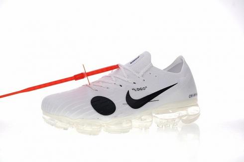 Off White x Nike Air VaporMax Flyknit White Black Logo 849558-100 ...