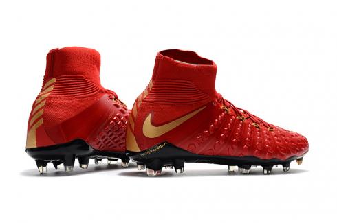Nike Hypervenom Phantom III FG Red yellow Men football shoes - Nike Hypervenom Phantom III ...