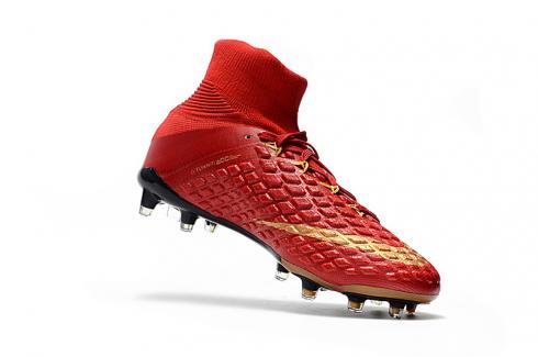 Nike Hypervenom Phantom III FG Red yellow Men football shoes - Nike ...
