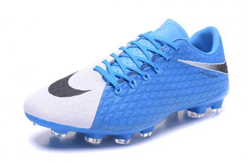 Nike Hypervenom Phelon III FG TPU Waterproof Sky Blue White - Nike ...