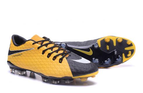 Nike Hypervenom Phelon III FG TPU Waterproof Yellow Black 852567-801 ...