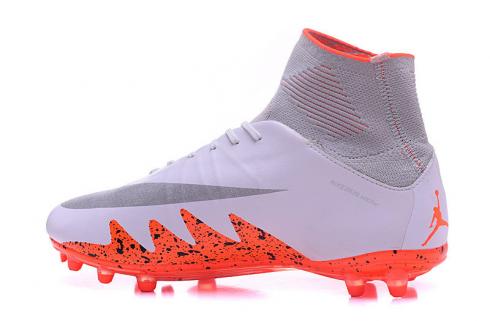 Nike Hypervenom Phantom II NJR JORDAN Soccers Football Shoes White Red ...