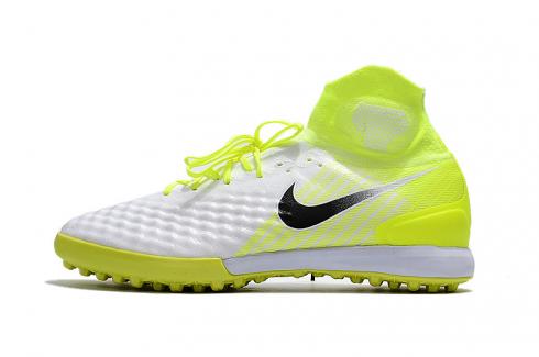Nike MAGISTAX PROXIMO II TF ACC waterproof High help white Fluorescent ...