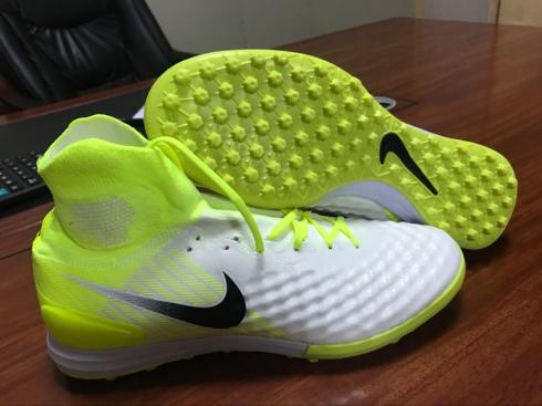 Nike MAGISTAX PROXIMO II TF ACC waterproof High help white Fluorescent ...