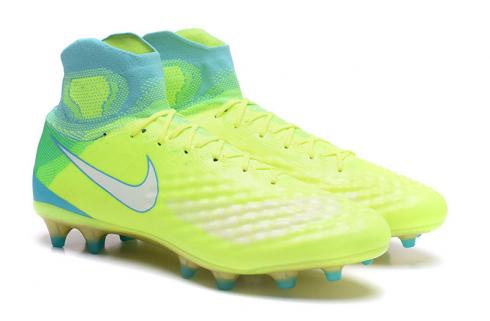 Nike MagistaX Proximo II FG Fluorescent yellow blue women football ...