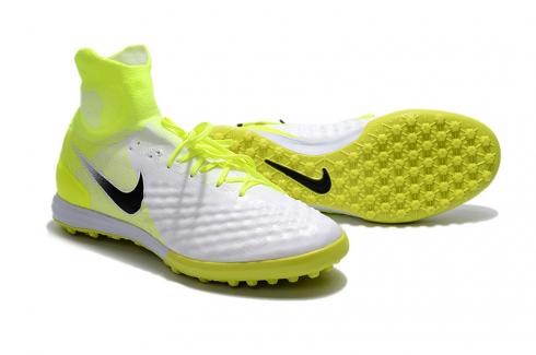 Nike MagistaX Proximo II TF white Fluorescent yellow women football ...