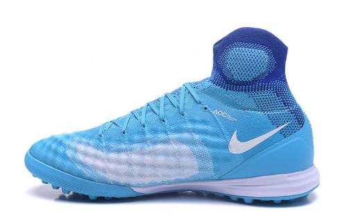 Nike Magista Obra II TF Soccers Shoes ACC Waterproof Blue White - Nike ...
