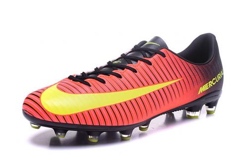 Nike Mercurial Superfly AG Low Football Shoes Soccers Black Red Yellow ...