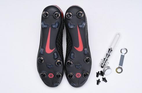 Nike X Jordan X PSG Phantom VSN Elite DF SG Black Metallic Red AR6185 ...