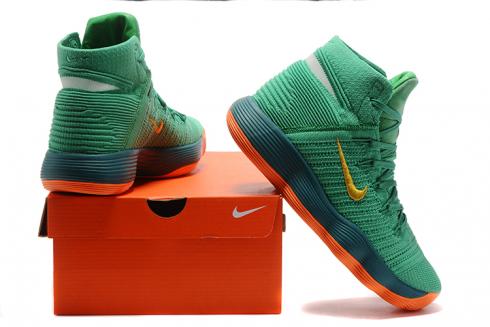 Nike Hyperdunk 2017 Men Basketball Shoes Green Orange Yellow New - Nike ...