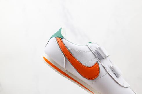 Nike Classic Cortez White Orange Green Kids Shoes CJ6106-106 - Nike ...